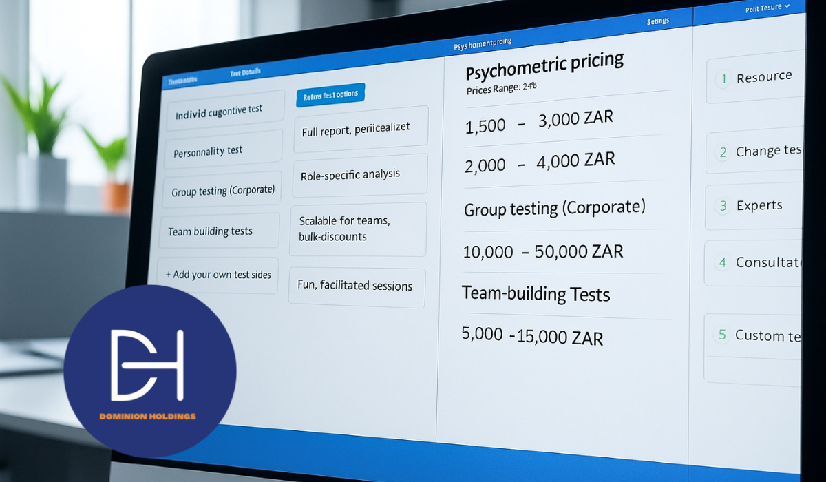 Psychometric Tests Services South Africa Prices ﻿ ﻿- ﻿ ﻿2025